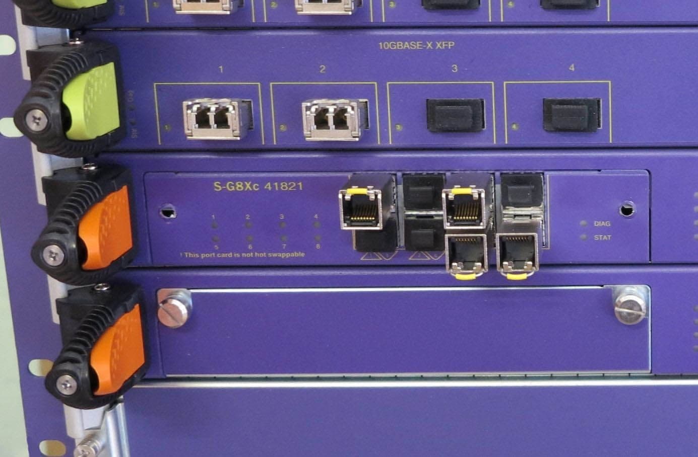 Extreme Networks Black Diamond 8810 2x 10G4Xc 2x MSM-48c 1x S-G8Xc Modules