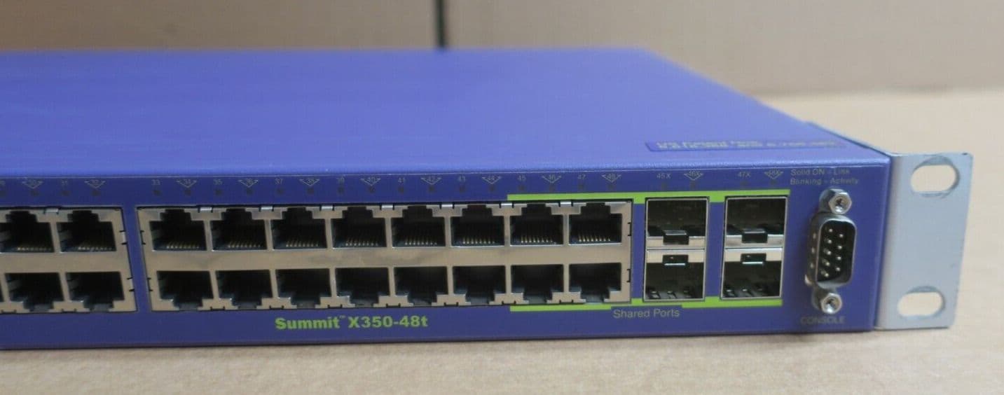 Extreme Networks Summit X350-48T 44x 1GBase-T 4x 1Gb RJ45/SFP Port ...