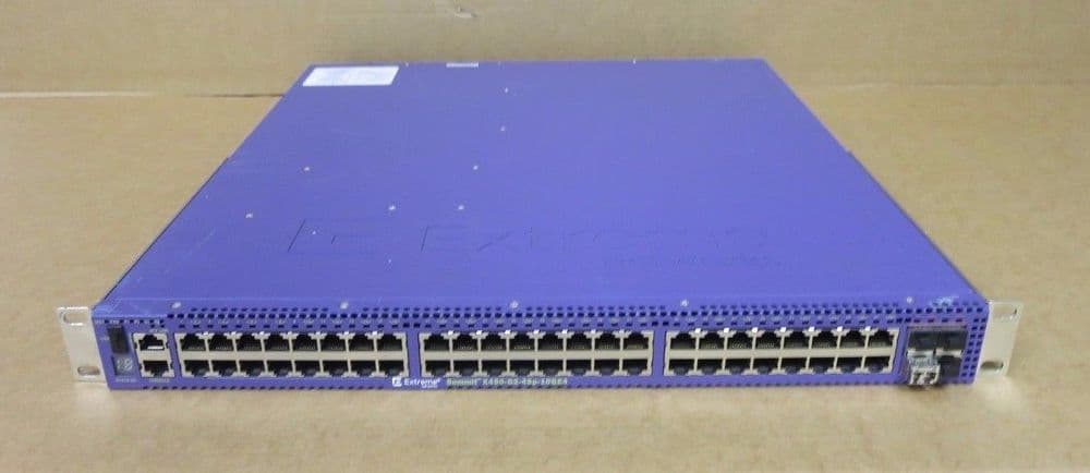 Extreme Networks Summit X450-G2-48p-10GE4 48 port PoE 4 10GB SFP 16179 EDGE