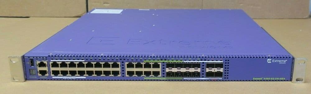 Extreme Networks Summit X460-G2-24t-GE4 24x 1GBase-T 12x 1GBaseX Switch ...
