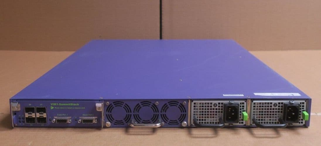 Extreme Networks Summit X650-24x 24x 10GbE SFP L3 Switch 17002B VIM1 Module