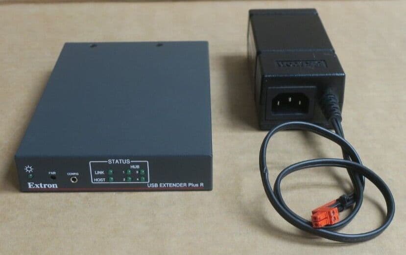 Extron 4-Port USB 2 0 Extender Plus R Receiver 60-1471-13 AC Adapter