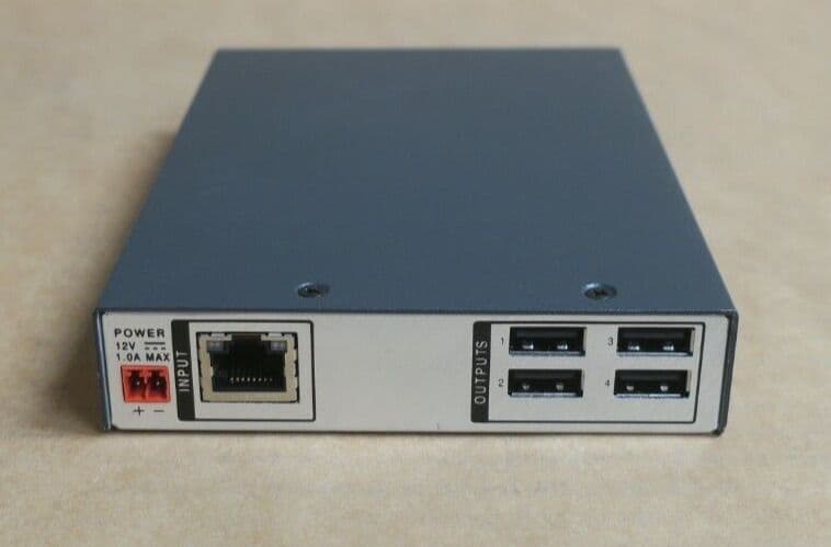 Extron 4-Port USB 2 0 Extender Plus R Receiver 60-1471-13 AC Adapter