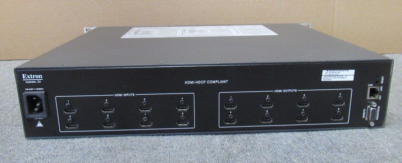 Extron 60-881-01 DXP Series 88 HDMI 8x8 Digital Crosspoint Matrix Switchers