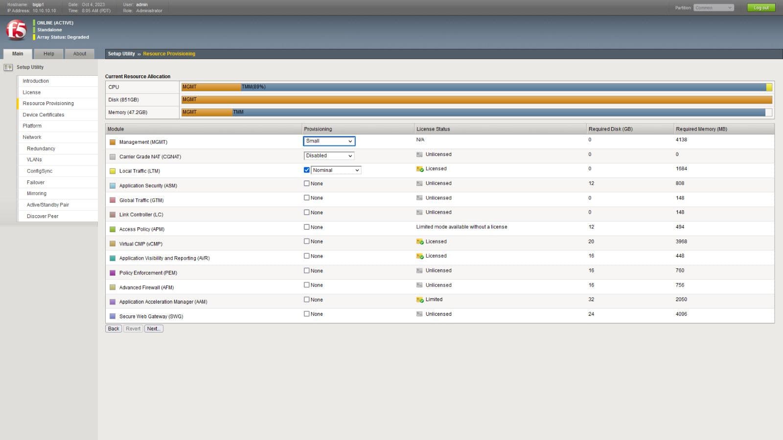 F5 Network Big-IP 10200v 10000 w/LTM vCMP 48G Max SSL & CMP F5-BIG-LTM ...