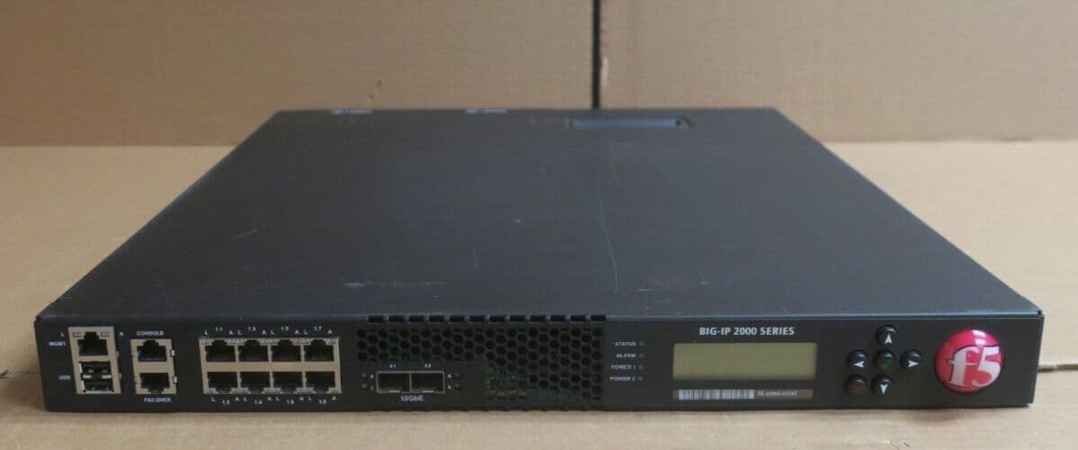 F5 Network Big-IP 2000S LTM Local Traffic Manager Load Balancer 1x PSU ...