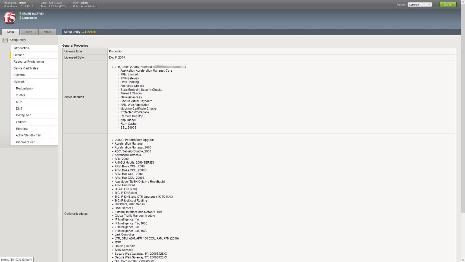 F5 Network Big-IP 2000S LTM Local Traffic Manager Load Balancer Licenses