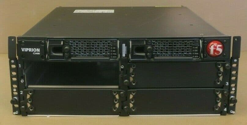 F5 Viprion C2400 4-Slot Blade Chassis 2x PSU For B2100/B2150/B2250 Blades
