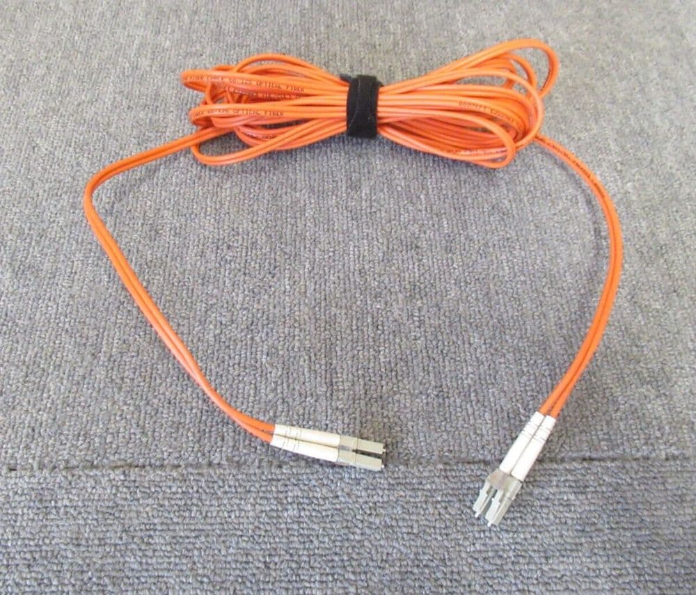 Fibre Optic Cable LC To LC 50/125 Duplex Multimode 5M Orange - P/N FCLCLC-5M
