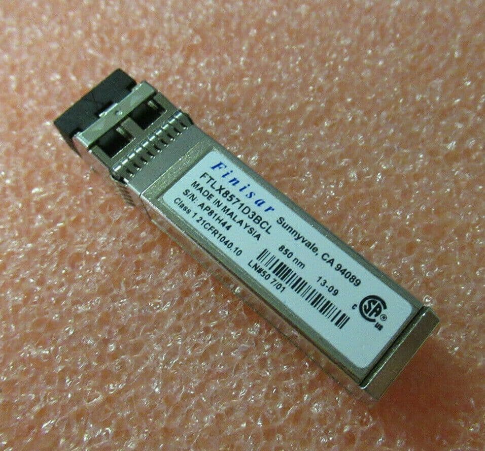 Finisar 10G Fibre SFP 850nm MMF 300m Transceiver Module FTLX8571D3BCL