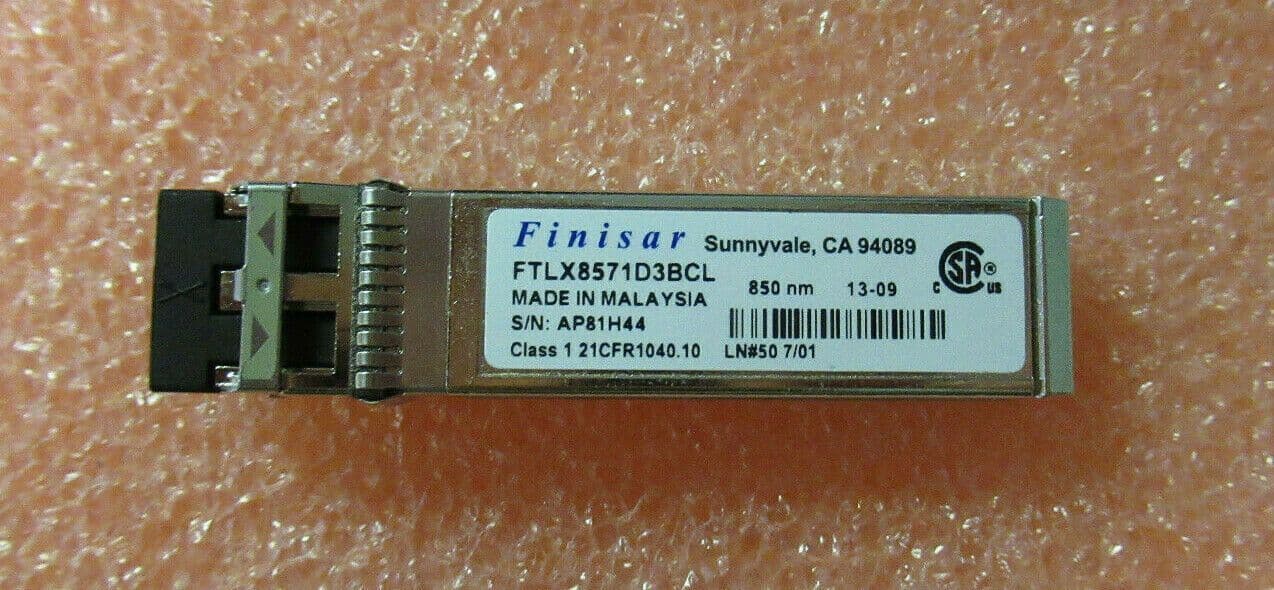 Finisar 10G Fibre SFP 850nm MMF 300m Transceiver Module FTLX8571D3BCL