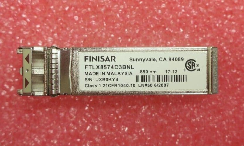 Finisar 10GBase-SR SW 400m 850nm SFP Transceiver Module FTLX8574D3BNL