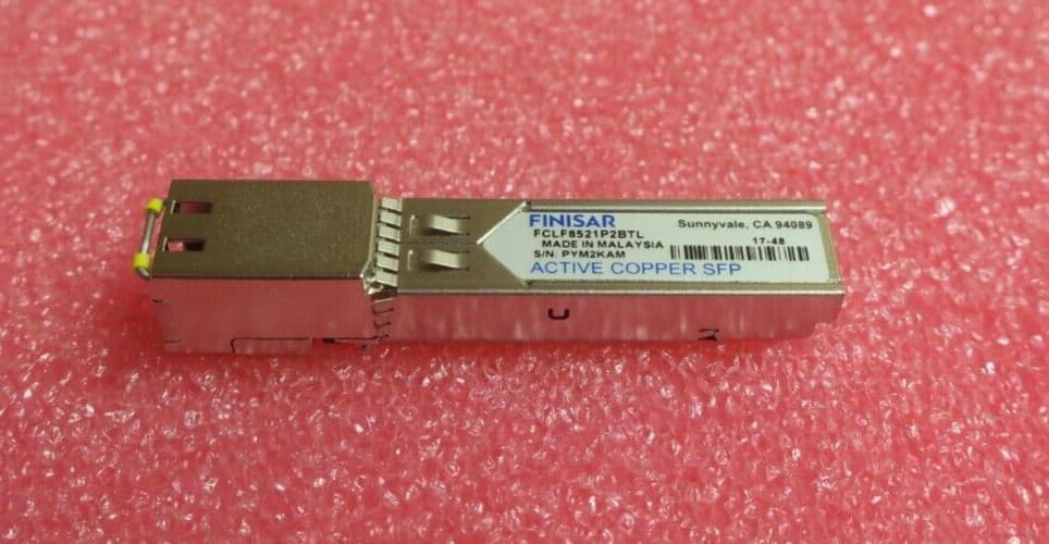Finisar FCLF8521P2BTL 1000BASE-T 100m Gen2 RJ-45 Copper SFP Optical ...