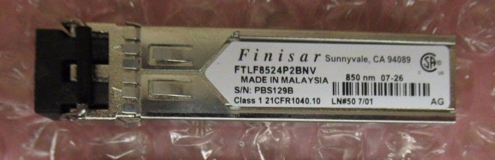 FINISAR FTLF8524P2BNV 1000Base-SX Duplex 4Gb/s 850nm SFP Transceiver Module