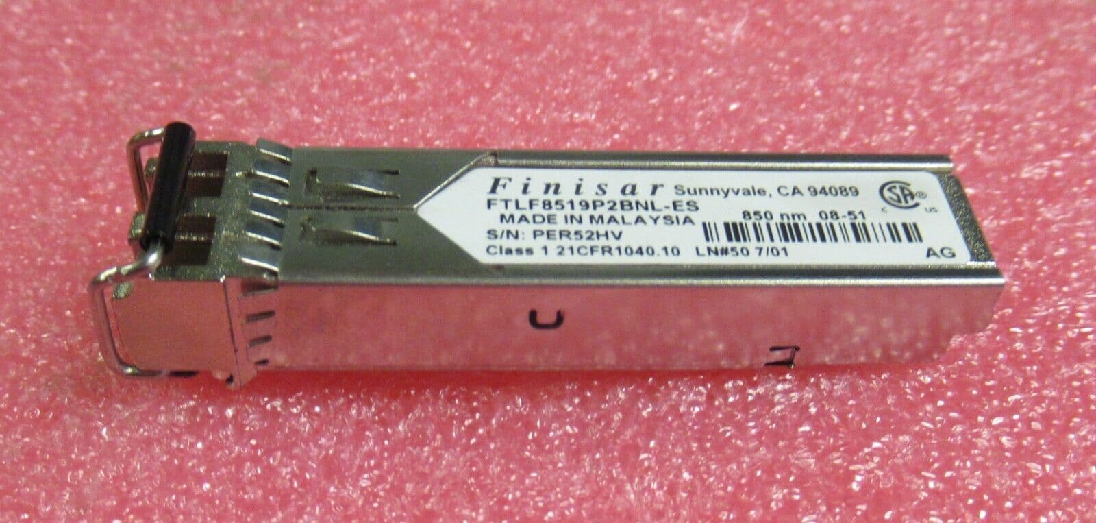 Finisar FTLF8524P2BNV-ES 1000Base-SX Duplex 4Gb/s 850nm SFP Transceiver ...