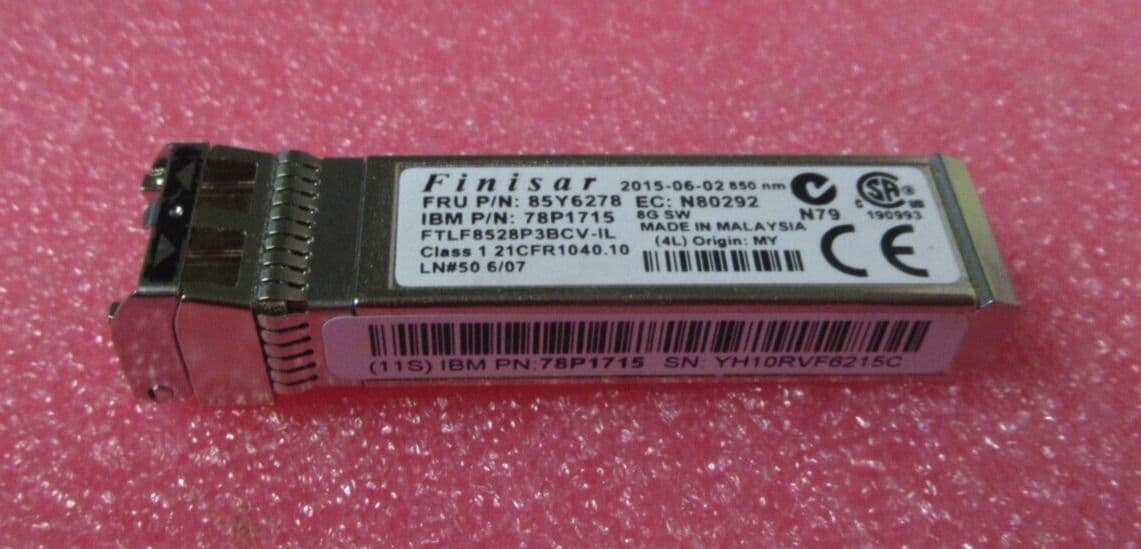 Finisar FTLF8528P3BCV-IL 8Gb 850nm Fiber Channel SW SFP Optical Transceiver