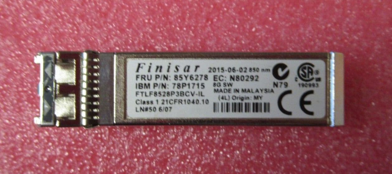 Finisar FTLF8528P3BCV-IL 8Gb 850nm Fiber Channel SW SFP Optical Transceiver