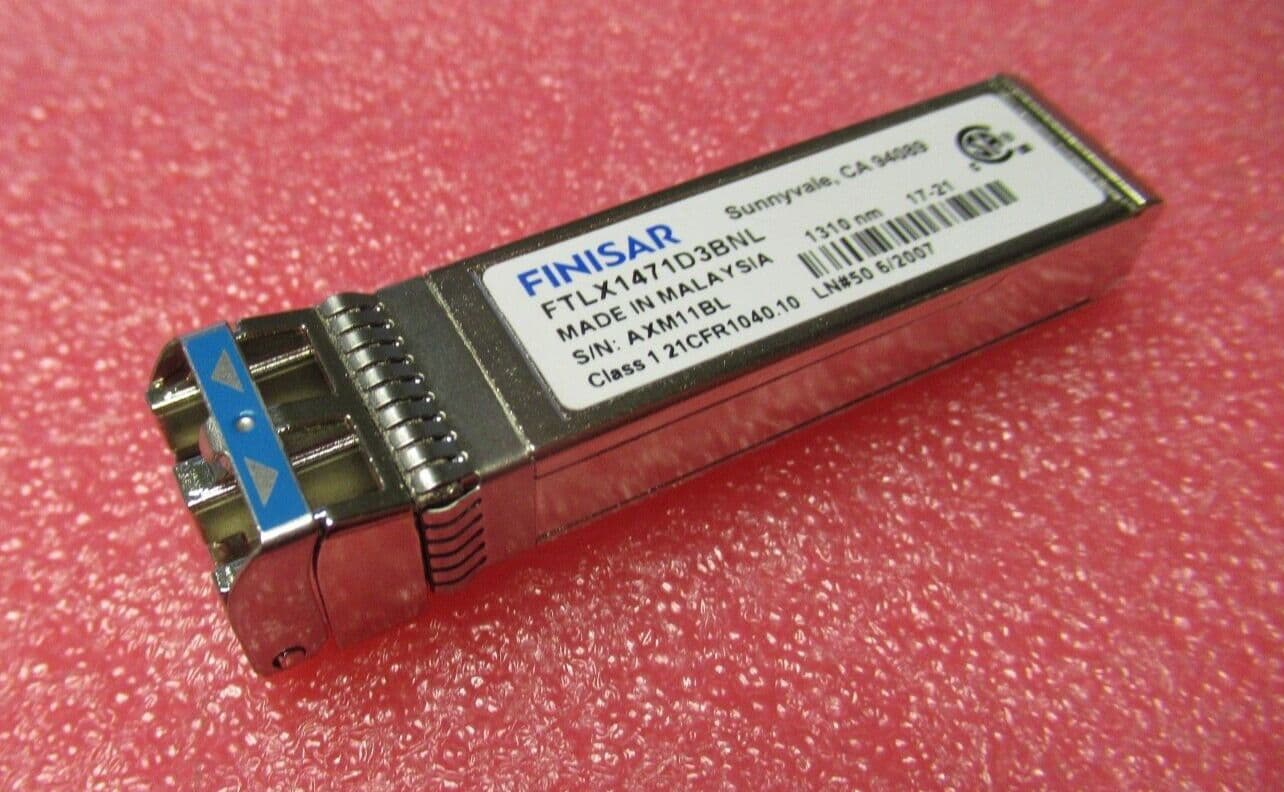 Finisar FTLX1471D3BNL 1310nm 10km 10GBase Fibre Channel SFP Transceiver ...
