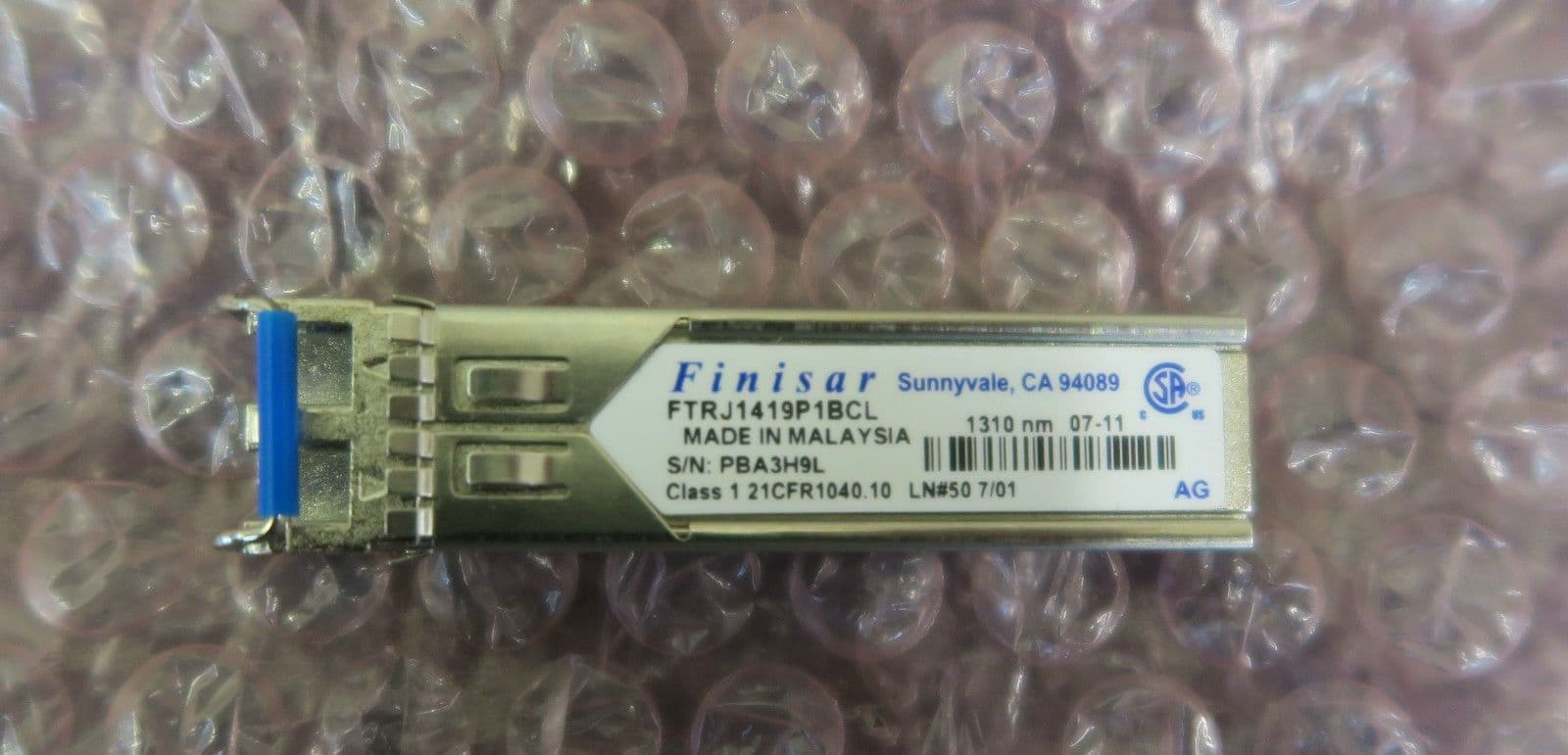 Finisar FTRJ1419P1BCL 1 25GB SFP 1000BASE-LX Transceiver 1310NM SMF Network