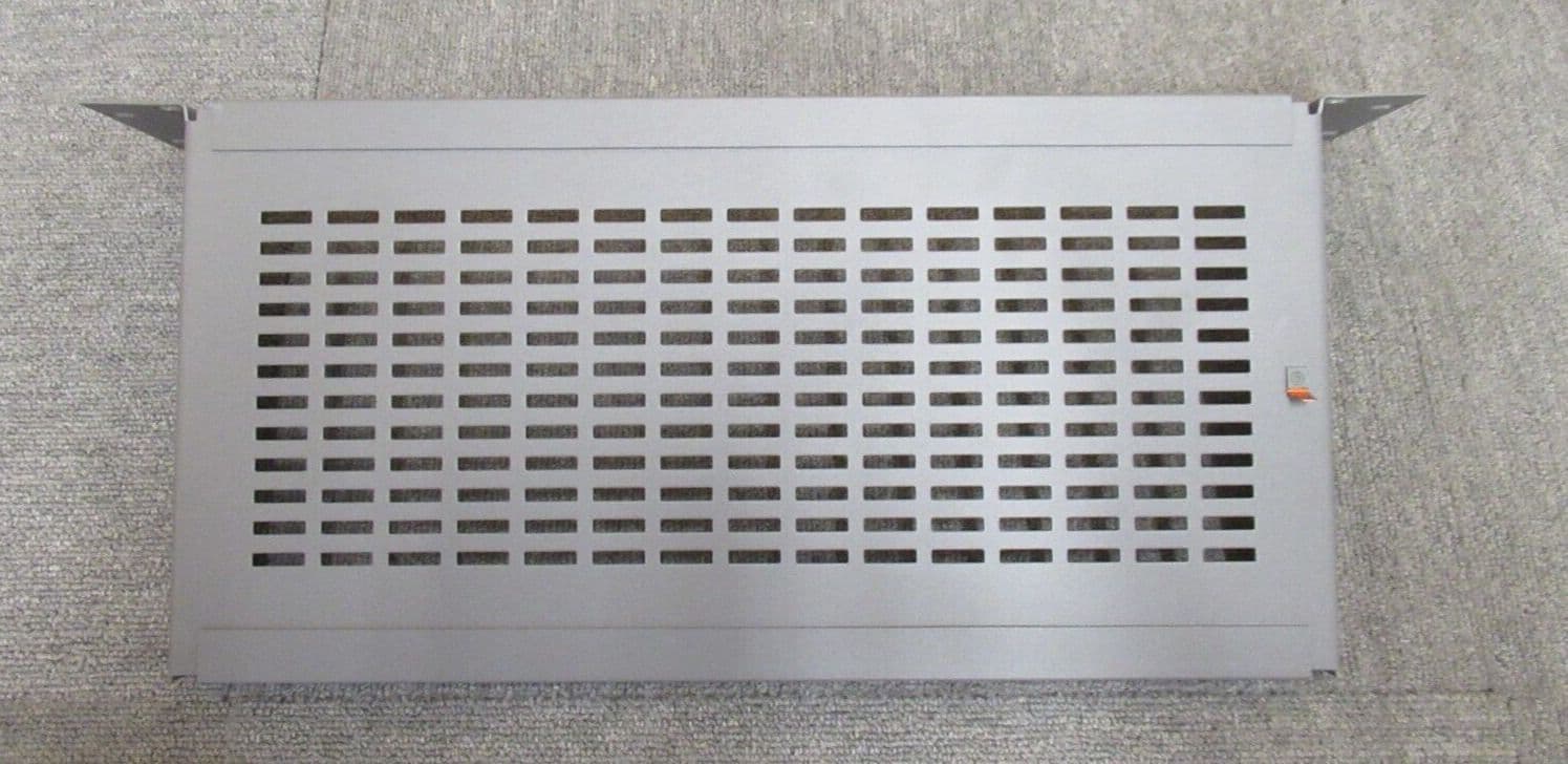 Fixed Vented Cantilever Data Cabinet Shelf 2U 19" Grey 220mm Deep