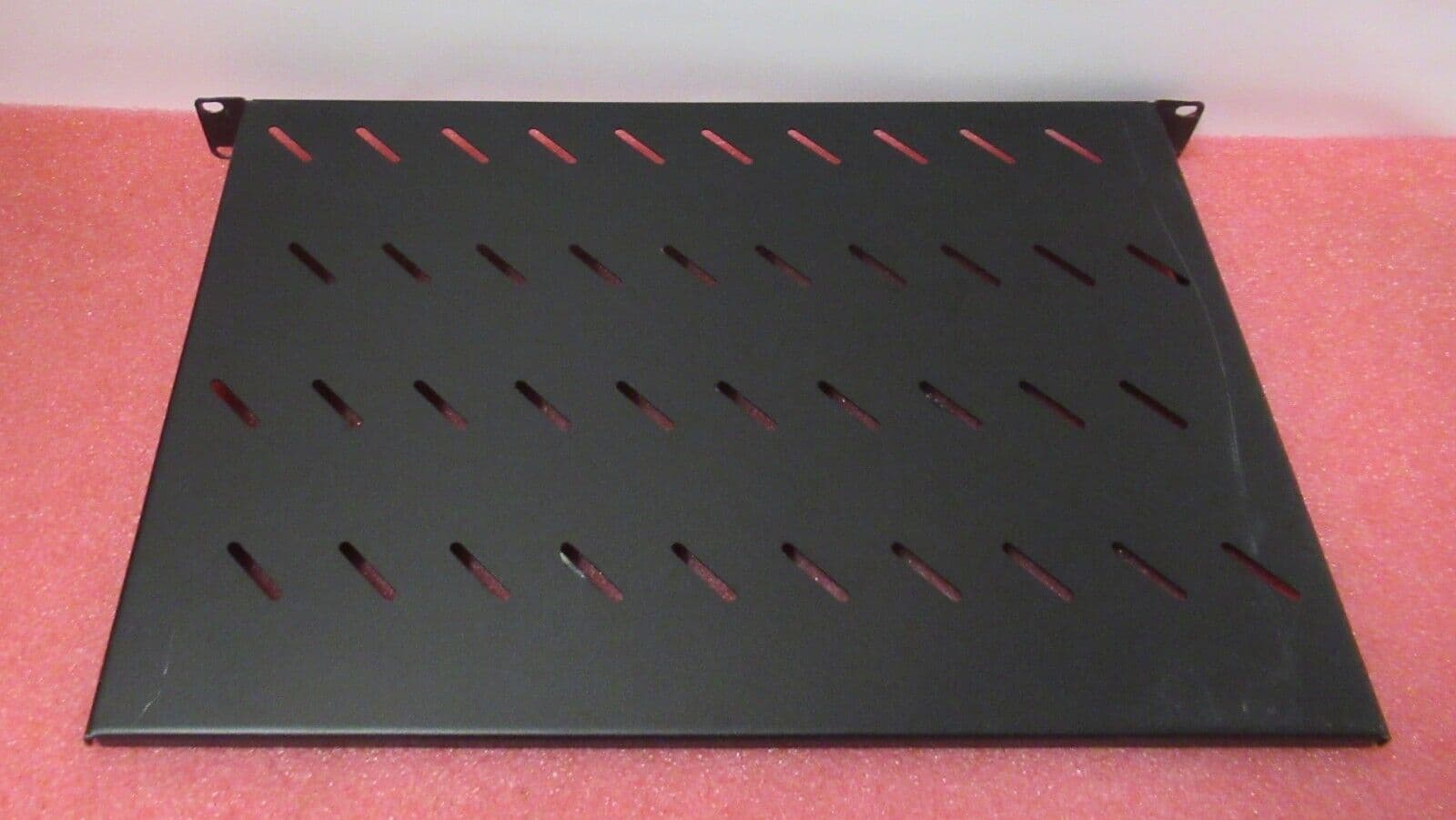 Fixed Vented Cantilever Rackmount Data Cabinet Shelf 1U 19" Black 300mm ...