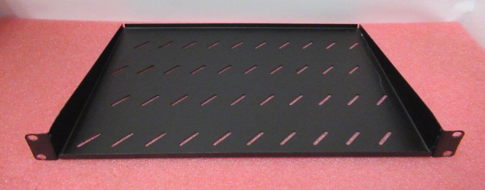 Fixed Vented Cantilever Rackmount Data Cabinet Shelf 1U 19" Black 300mm ...