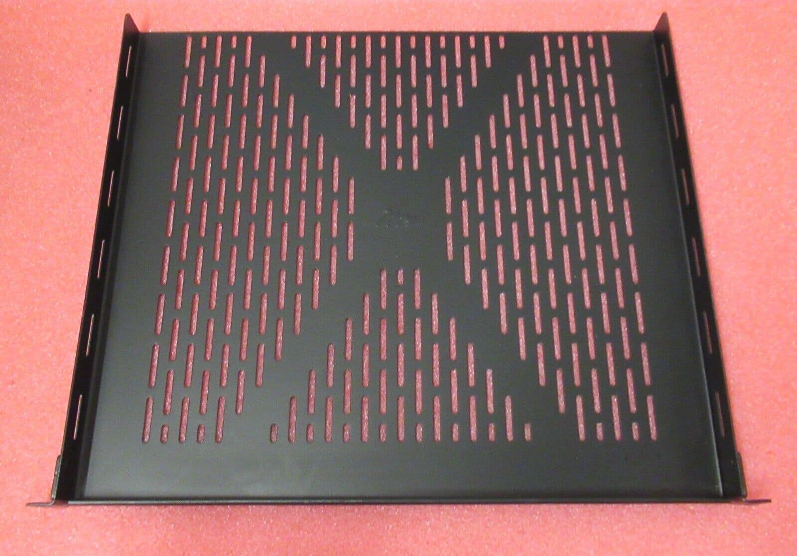 Fixed Vented Cantilever Rackmount Data Cabinet Shelf 1U 19" Black 380mm ...