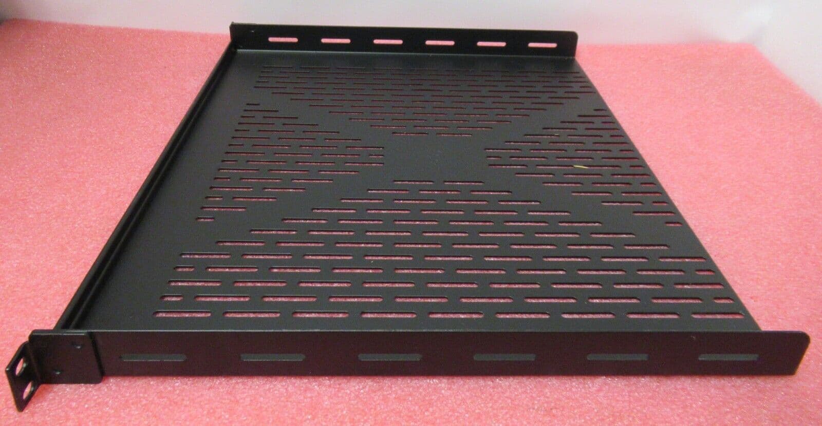 Fixed Vented Cantilever Rackmount Data Cabinet Shelf 1U 19" Black 380mm ...