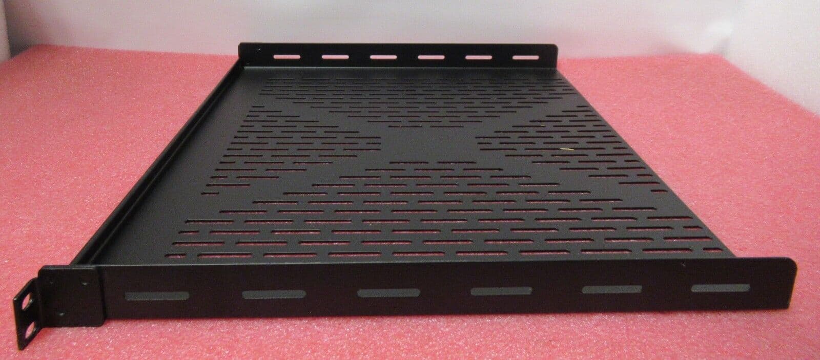 Fixed Vented Cantilever Rackmount Data Cabinet Shelf 1U 19" Black 380mm ...