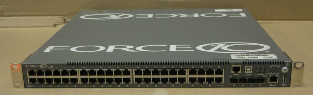 Force10 S55-01-GE-44T-AC 44-Ports Gigabit 4 SFP Port Switch 1x PSU K82G6