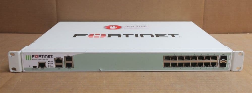 Fortinet Fortigate 200D FG-200D 16x 1GbE RJ45 2x 1GbE SFP DMZ Firewall