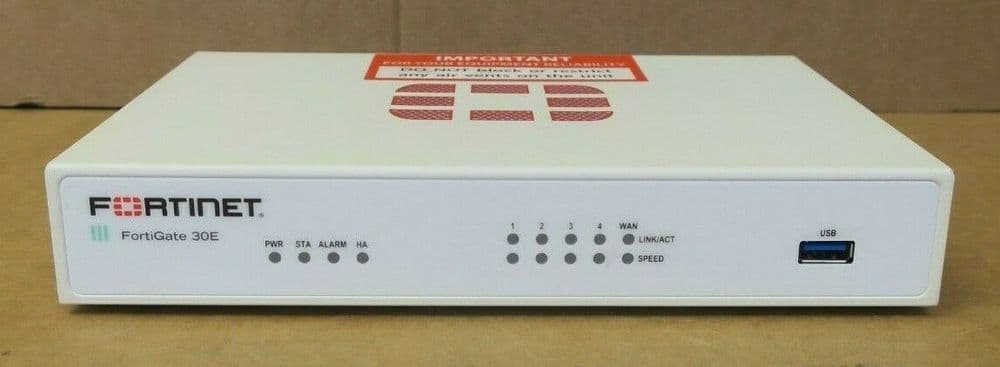 Fortinet FortiGate 30E FG-30E 5x 1GbE Network Security Firewall NO AC ...