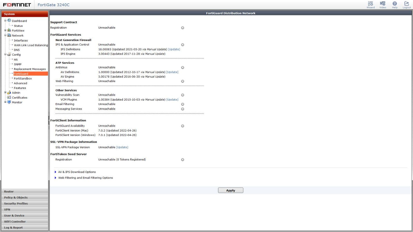 Fortinet FortiGate 3240C FG-3240C Security Appliance 12x 10GbE SFP 16x ...