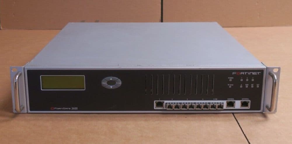 Fortinet FortiGate 3600 FG-3600 Security Appliance 2x 1GbE 4x 1GBase-SX ...