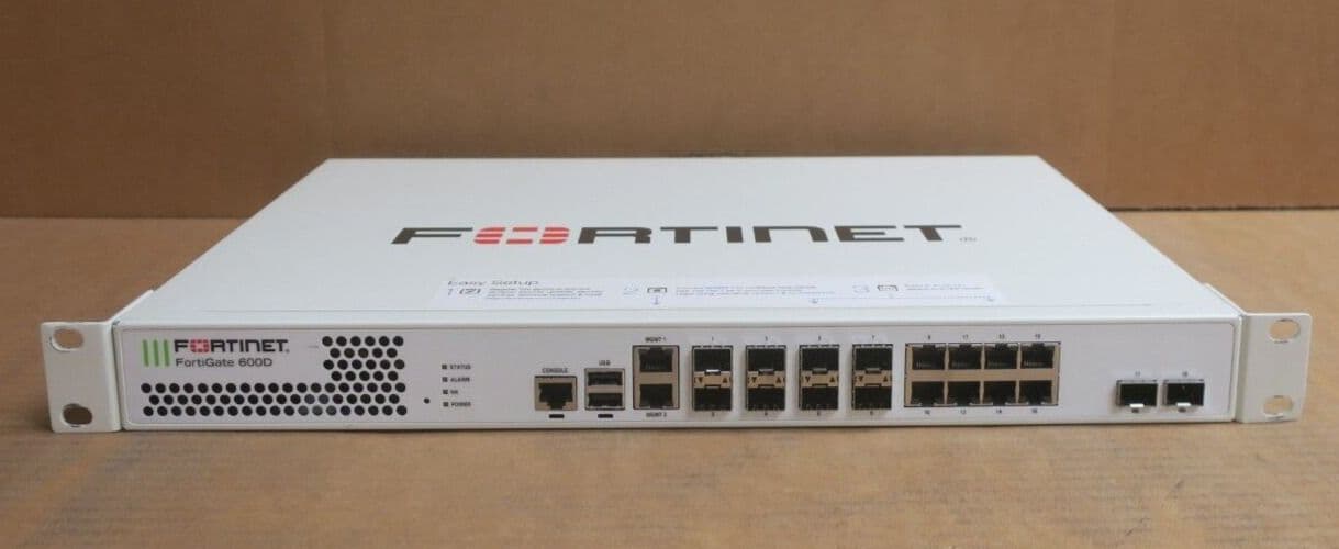 Fortinet FortiGate 600D FG-600D 1U Rackmount Firewall Security ...