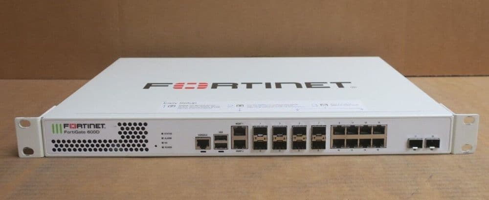 Fortinet FortiGate 600D FG-600D 1U Rackmount Firewall Security ...