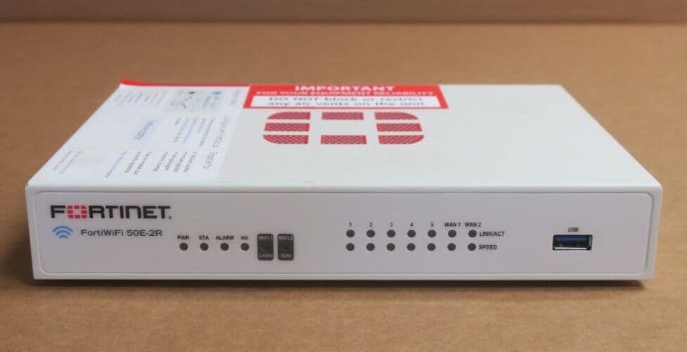 Fortinet FortiWiFi 50E-2R Dual Radio 7x GE RJ45 5x Switch 2x WAN ...