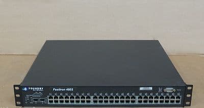 Foundry FastIron 4802 48 Port Fast Ethernet 2 Gigabit SFP Port Switch ...
