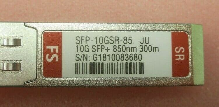 FS 10Gb/s SFP Transceiver Module 10GBASE-SR 850nm 300m LC MMF SFP-10GSR-85