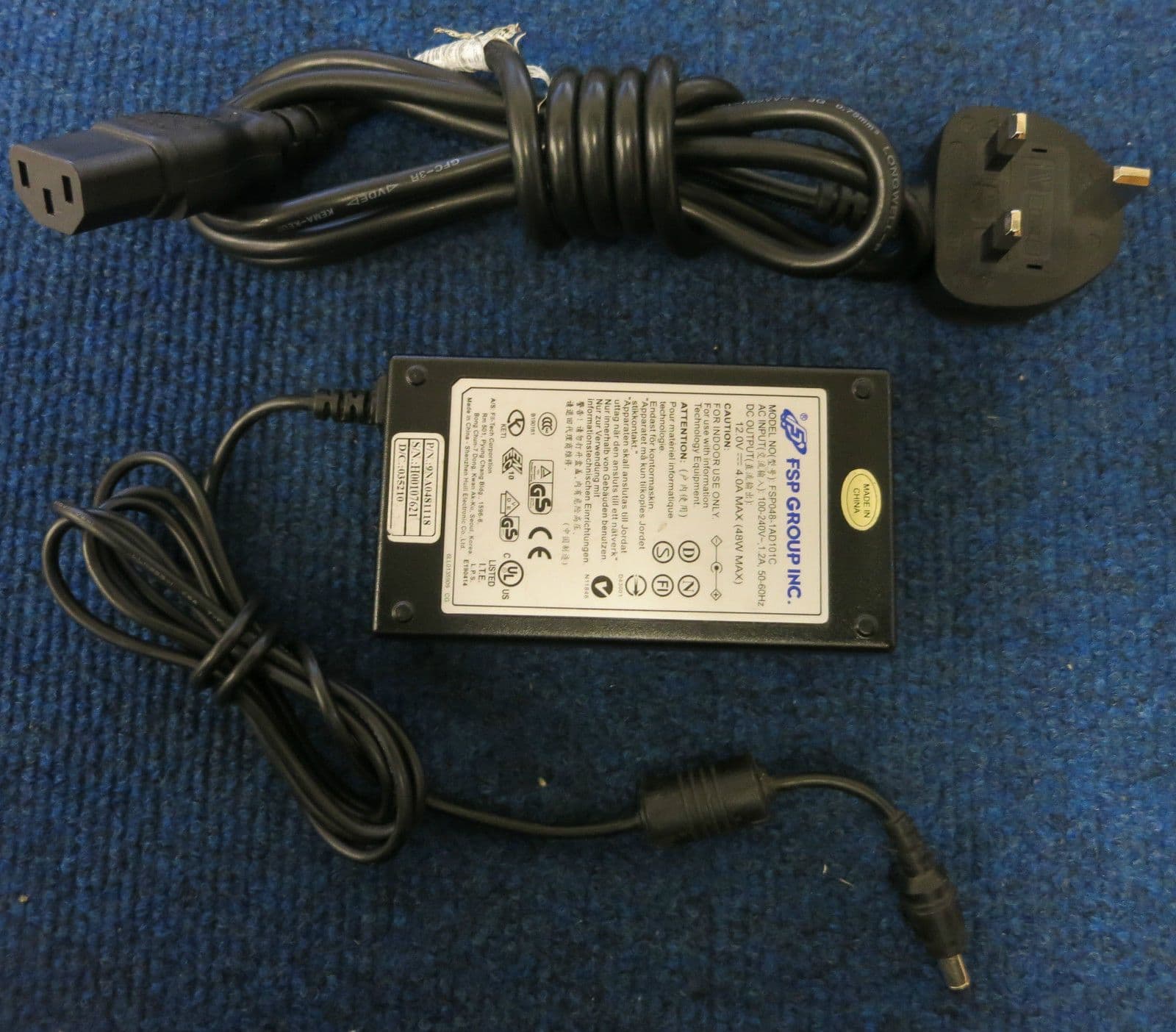 FSP Group FSP048-1AD101C TFT LCD DVD HDD AC Power Adapter Charger 48W ...