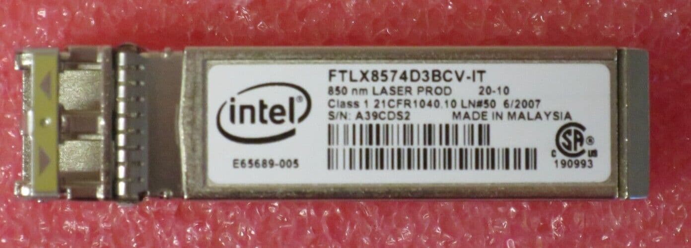 Fujitsu 10G SR/SW 400m 850nm SFP Transceiver FTLX8574D3BCV-IT S26361 ...