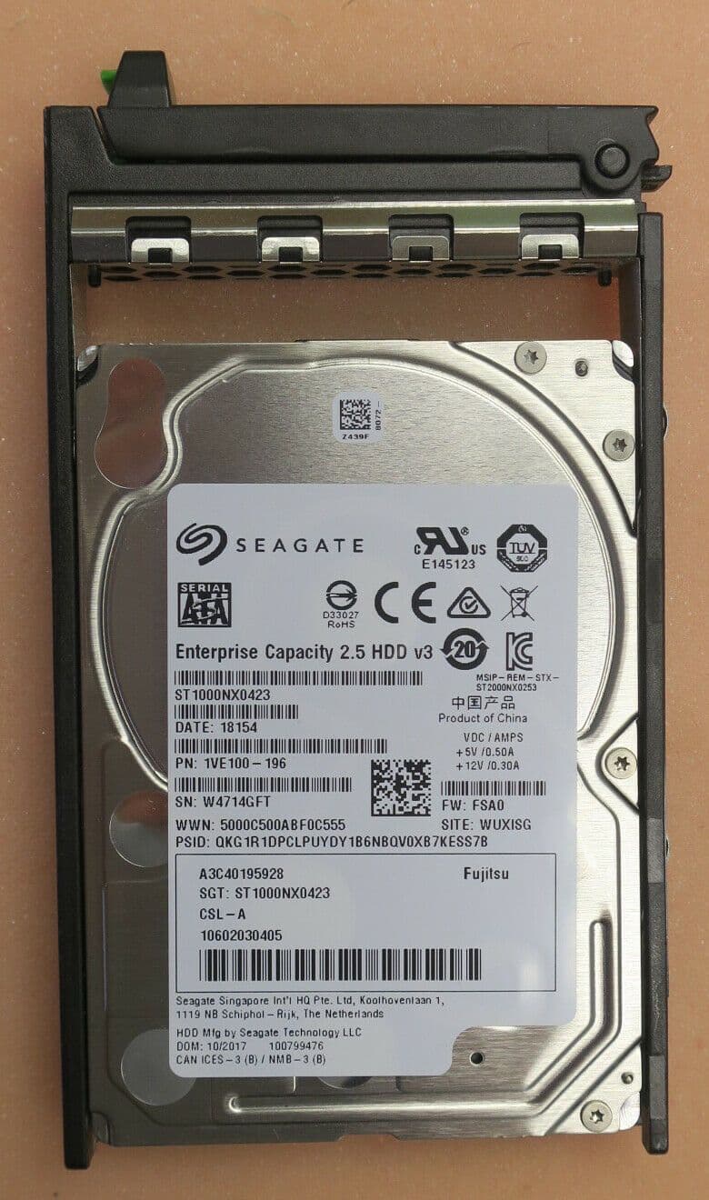 Fujitsu 1TB 2 5" 6Gbs 7 2K SATA Hard Drive HDD A3C40195928 S26361-F3816 ...