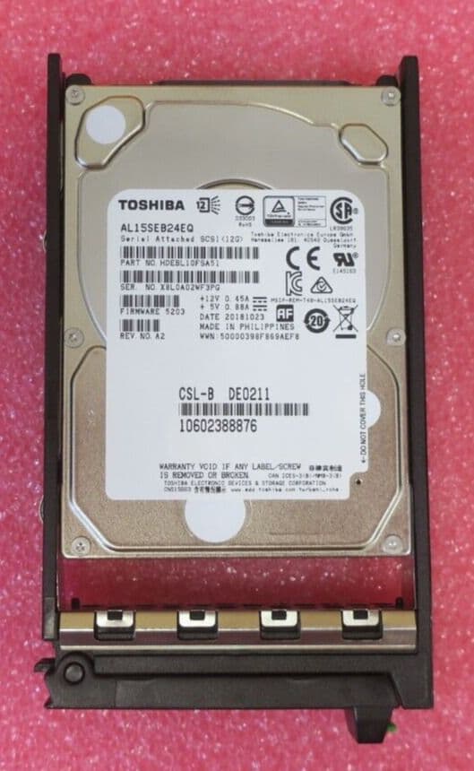 Fujitsu 2 4TB 10K SAS 12G 512e 2 5" Hot-Plug HDD Hard Drive S26361 ...