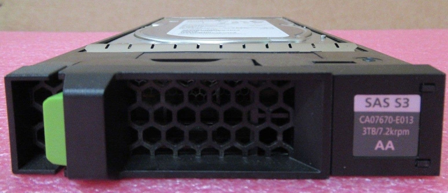 Fujitsu 3 5" 3TB SAS 6GB/s 7 2K 128MB HDD In Caddy For DX600 S3 CA07670 ...