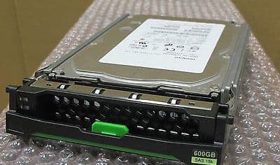 Fujitsu 3 5" 600GB 15K SAS Hard Drive HDD In Caddy For RX100 RX200 ...