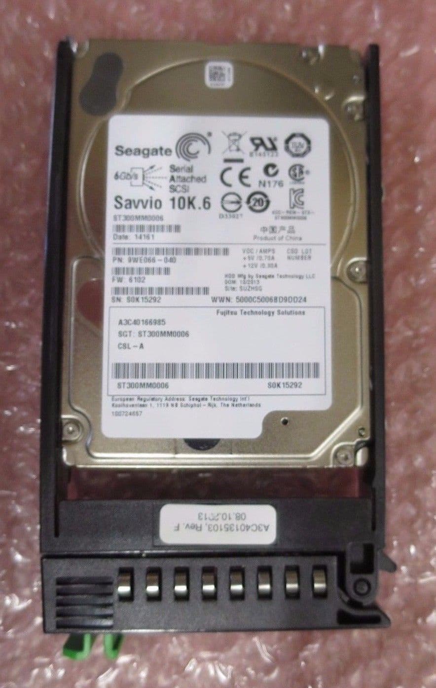 Fujitsu 300GB 10K 2 5" SAS 6Gb/s A3C40166985 S26361-F5227-L130 Hard ...