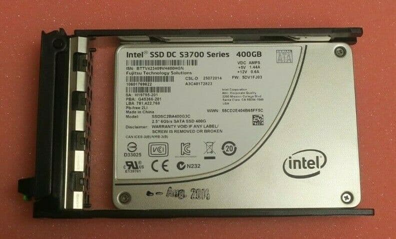 Fujitsu 400GB 2 5" SATA 6Gb/s Hot-Plug Solid State Drive SSD S26361 ...