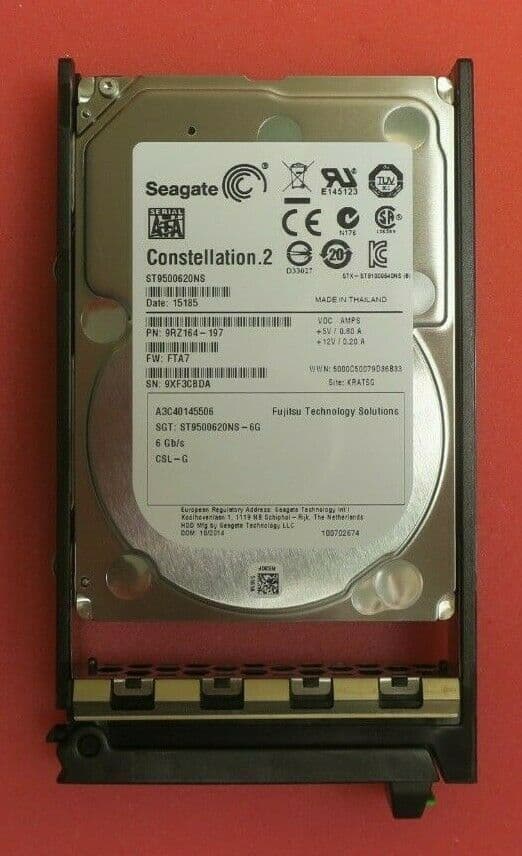 Fujitsu 500GB 7 2K 2 5" SATA 6Gb/s Hot-Plug HDD Hard Drive S26361-F3816 ...