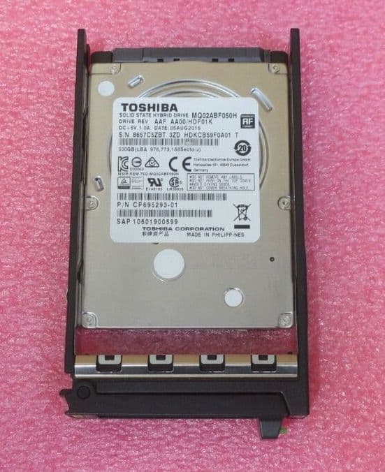Fujitsu 500GB SATA 6G 5 4K 2 5" SSHD 8GB NAND CP695293-01 In M-Series Caddy