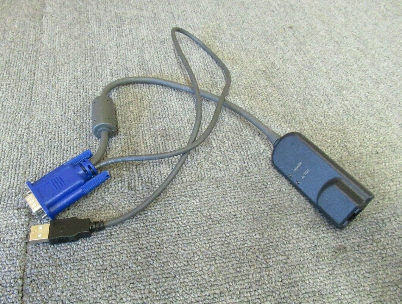 Fujitsu 520-917-501 A3C40173227 KVM Cable S2 S4 RJ45 VGA USB Adapter